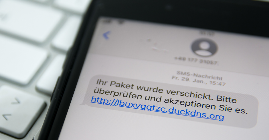 Vorsicht, Betrug: Fake-SMS vom angeblichen Paketdienst